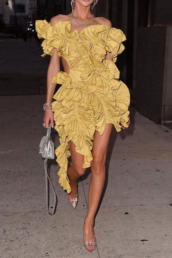 Solid Color Party Stringy Selvedge Mini Dress – LovelyCoral